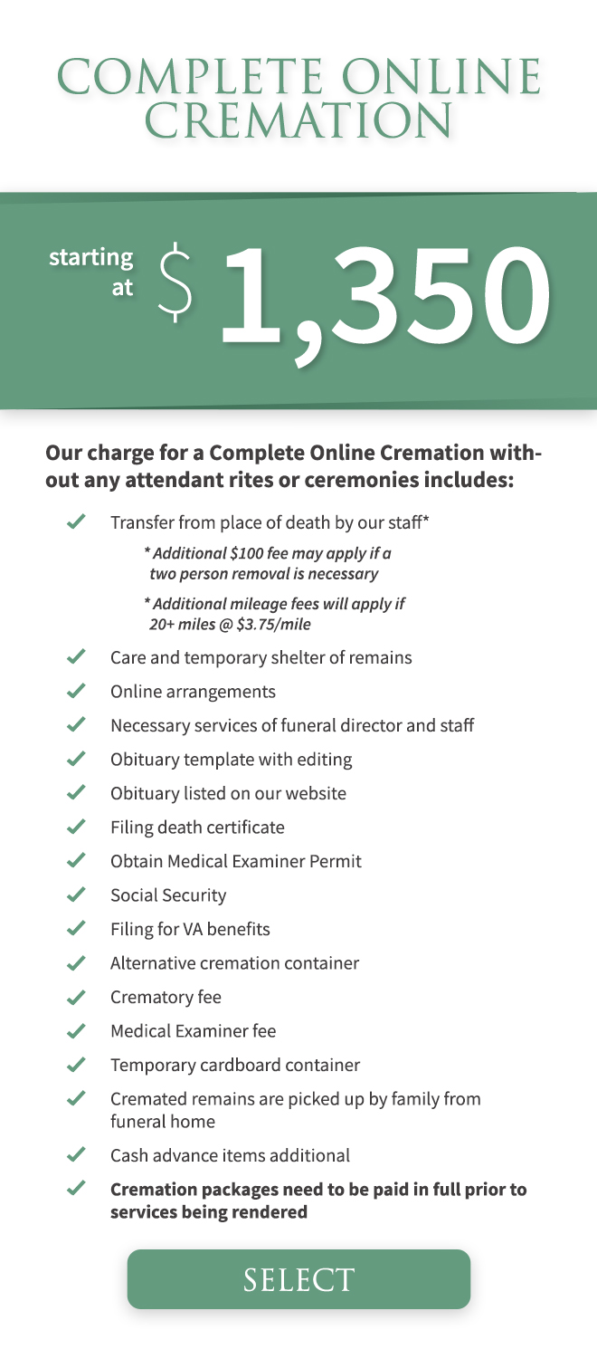 Cremation Services - Personalized Options for Your Needs